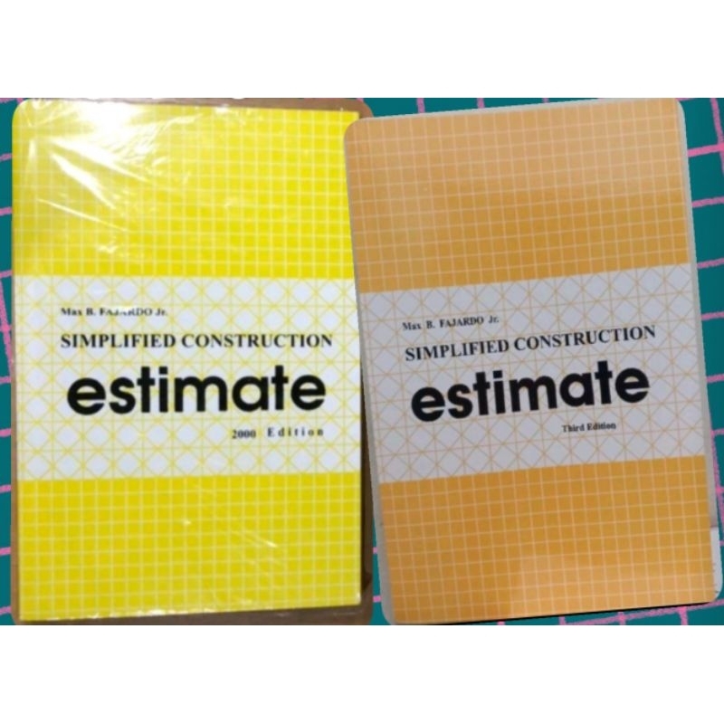 Simplified Construction ESTIMATE by Max Fajardo Jr. | Shopee Philippines