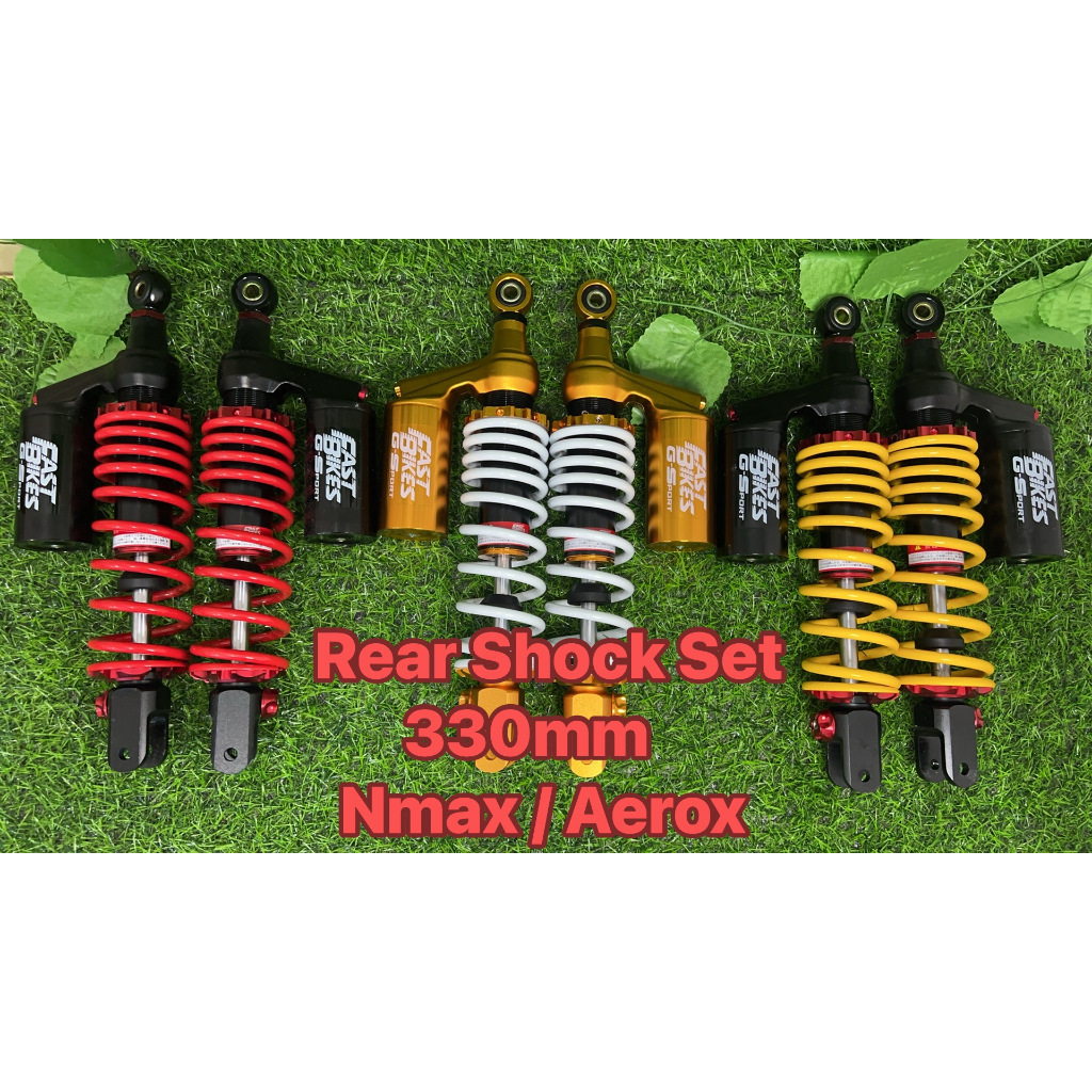 Motorcycle #8166 Rear Shock W/Baso 330mm - Nmax V1/V2 & Aerox V1/V2 ...