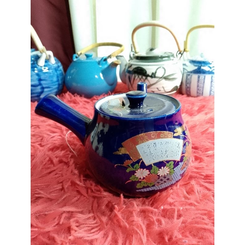 JAPAN SURPLUS TEA POT (Blue with Flower Design) | Shopee Philippines