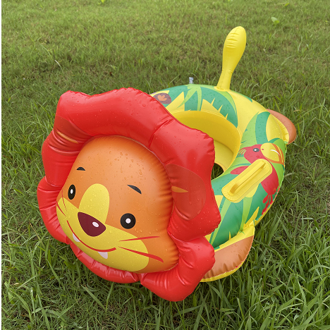 Lion Kid Swimming Float Boat Inflatable Floater Salbabida For Baby ...