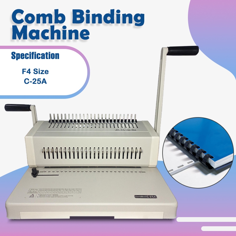 F4 Size Comb Binding Machine C25A Long/Legal and Below Binder Machine | Shopee Philippines