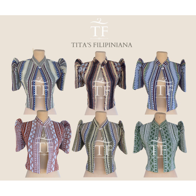 Katie Chinese Collar Bolero Modern Filipiniana Top Only | Shopee ...