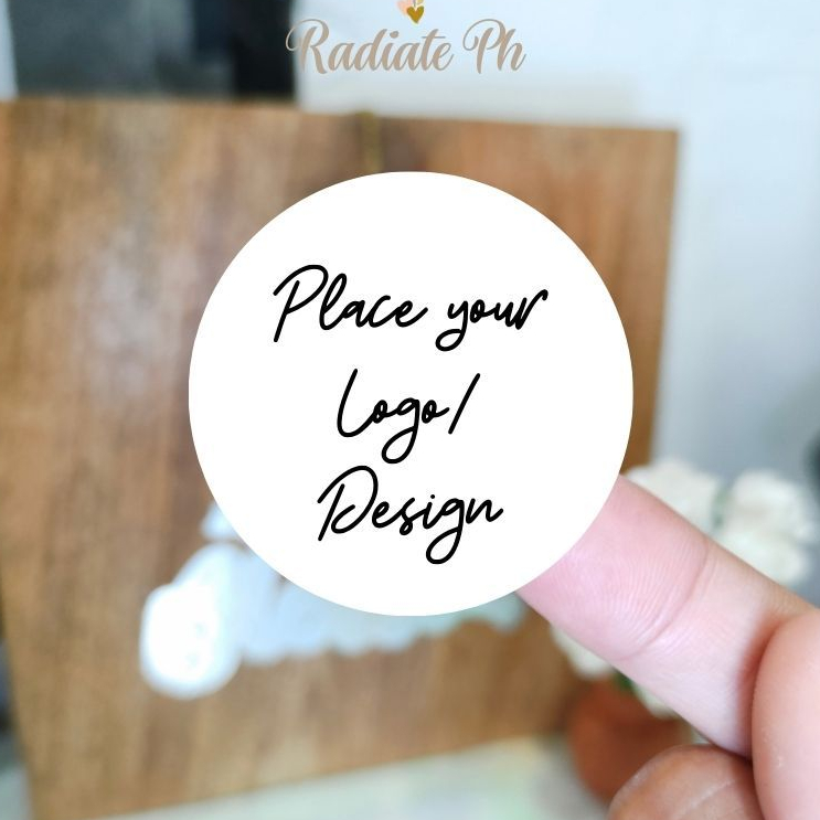 Circle Round Logo CUSTOMIZED Stickers HIGH QUALITY Labels for products ...
