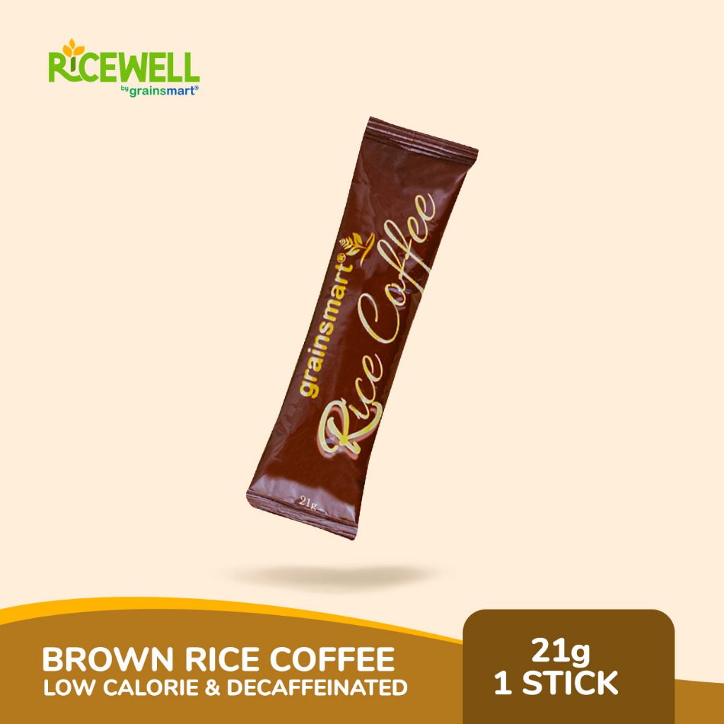 Grainsmart Ricewell Brown Rice Coffee with Barley and Stevia 21g ...