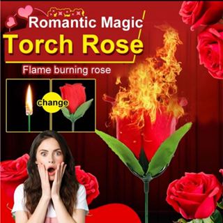 Torch To Rose Mystical Fire Magic Trick Flame Appearing Flower Magician ...