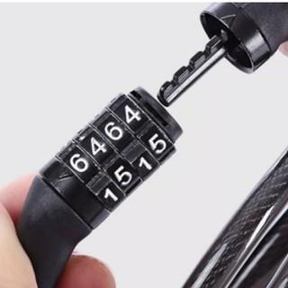 Bike Lock 4 Digit Code Combination Bicycle Security Lock 1200 mm x 12 ...