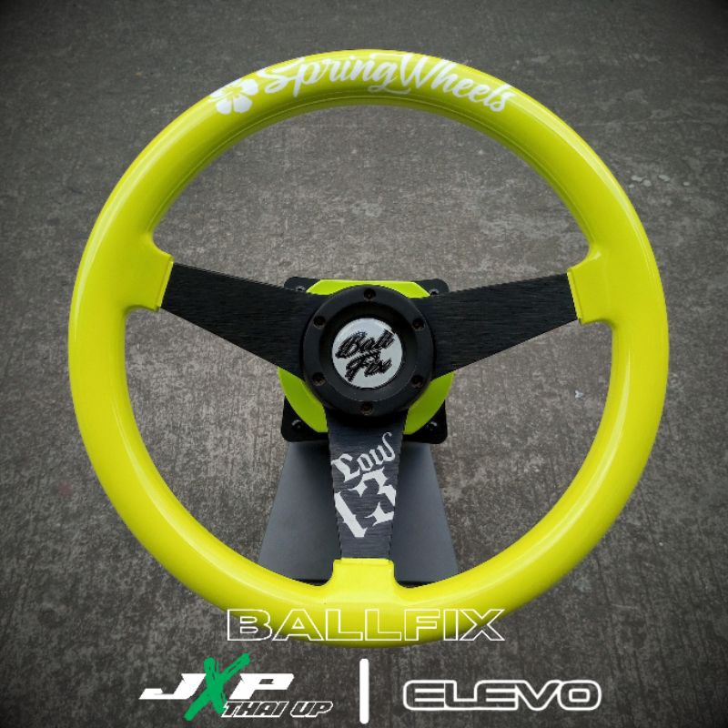 Elevo Ballfix Spring Wheels Car Steering Wheel 13 inch Diameter Made in ...