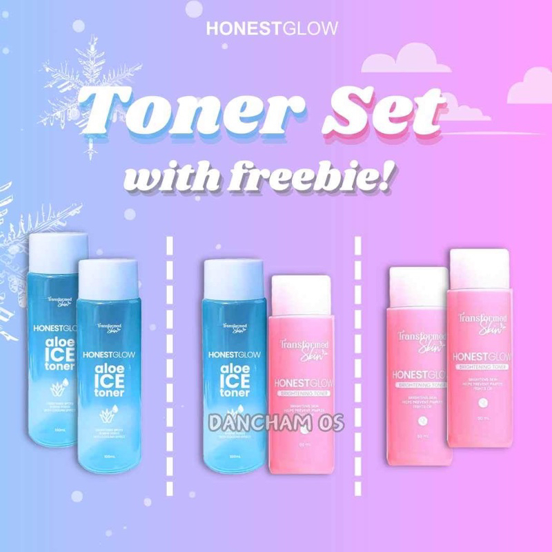 aloe ice and brightening toner set | Shopee Philippines