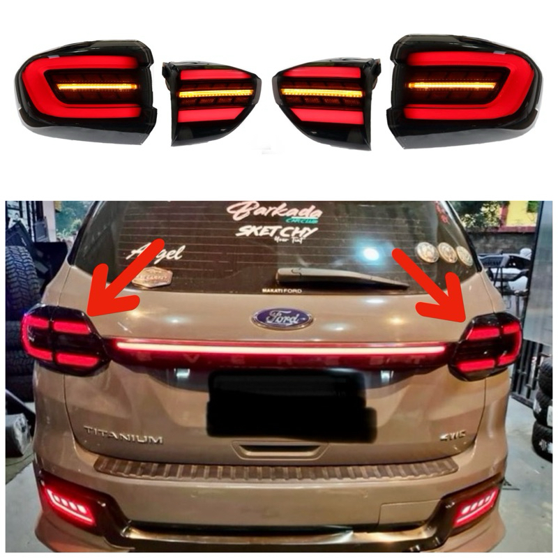 Ford Everest 2015 - 2022 LED Tail Light Upgrade Smoke Set | Shopee ...