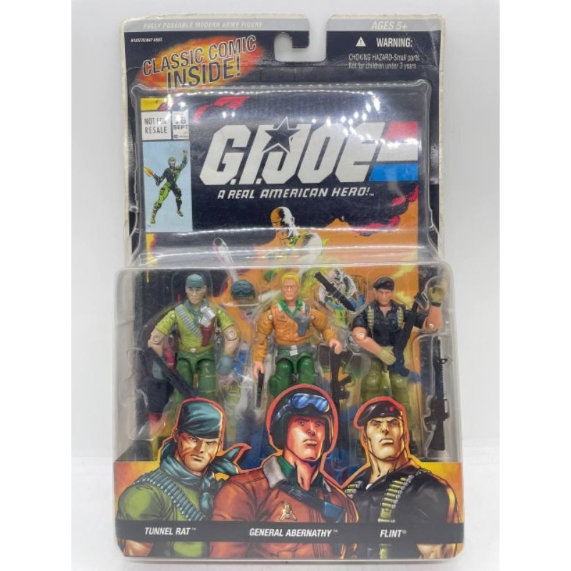 Tunnel Rat, General Abernathy & Flint 3-pack 3.75 GI Joe Comic Pack ...