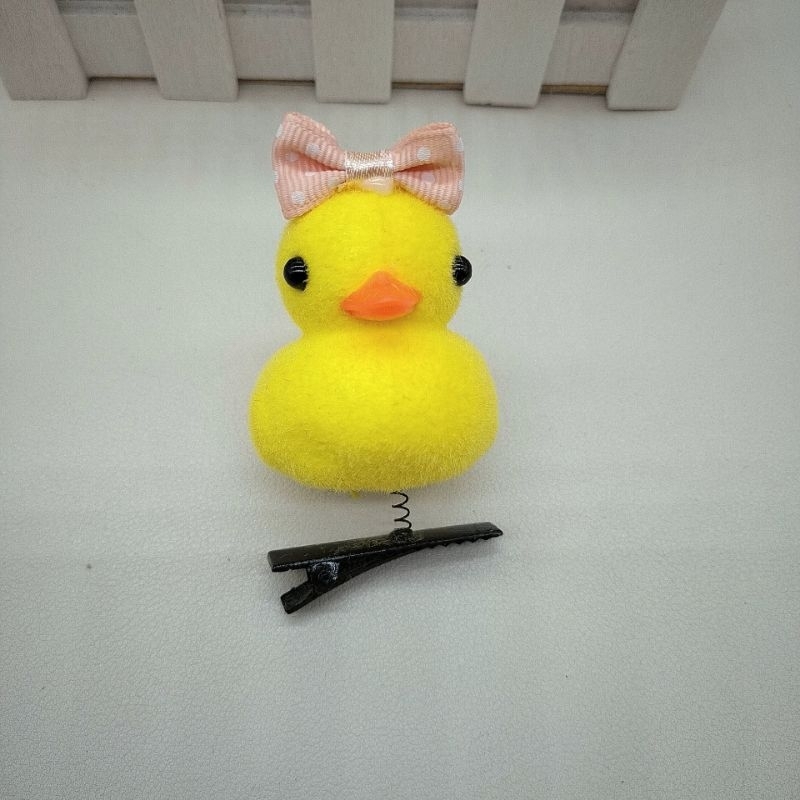 Cute Fun Hairpins Three Dimensional Little Yellow Duck Bow Sunglasses Duck Hairpin Party Lovey