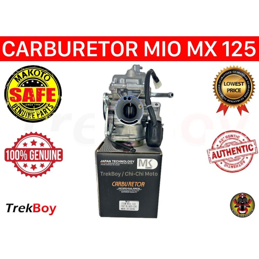 Motorcycle Makoto Carburetor Assembly YAMAHA MIO MX 125 “ORIGINAL ...
