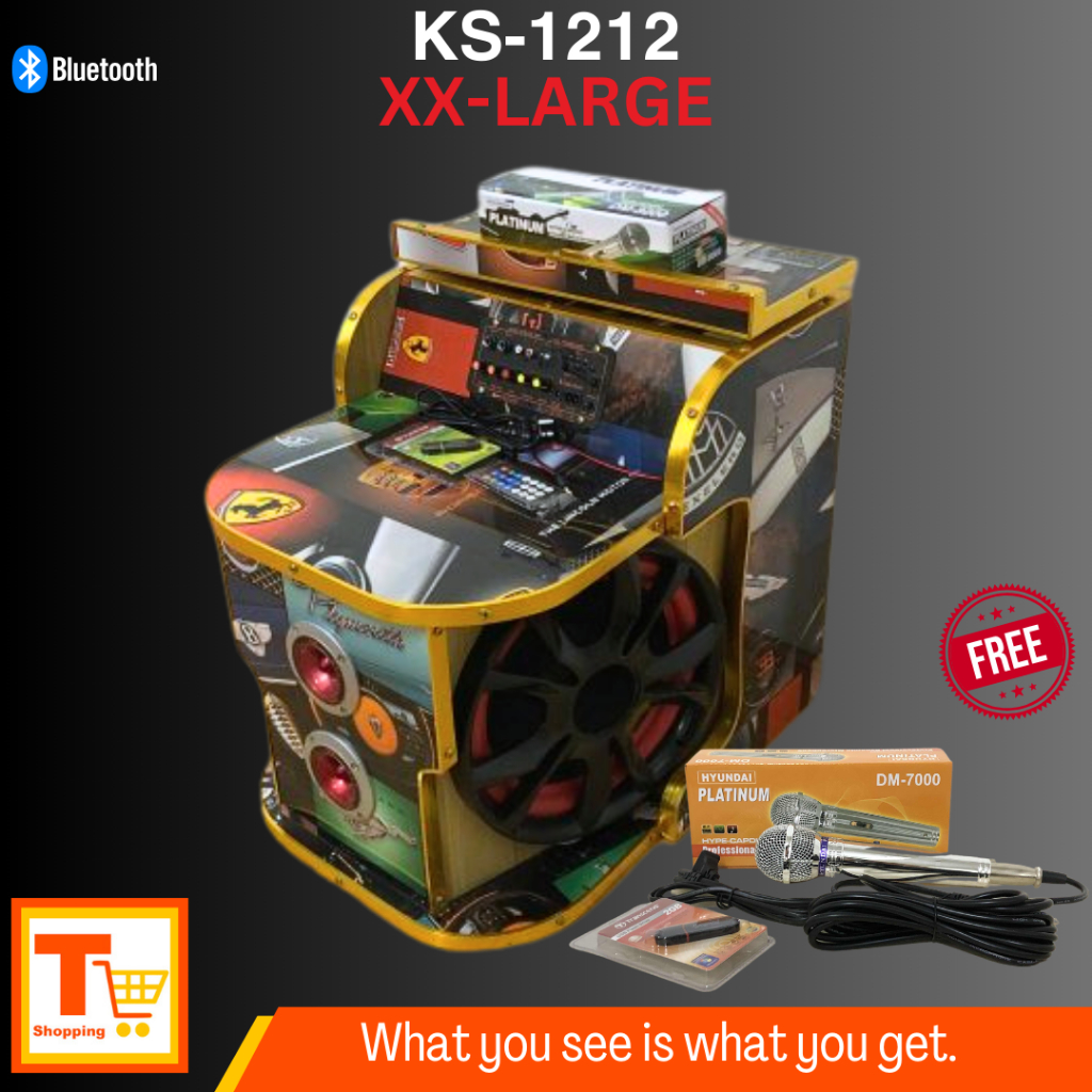 MINI VIDEOKE/KARAOKE BLUETOOTH SPEAKER WITH PLATINUM MICROPHONE AND USB ...