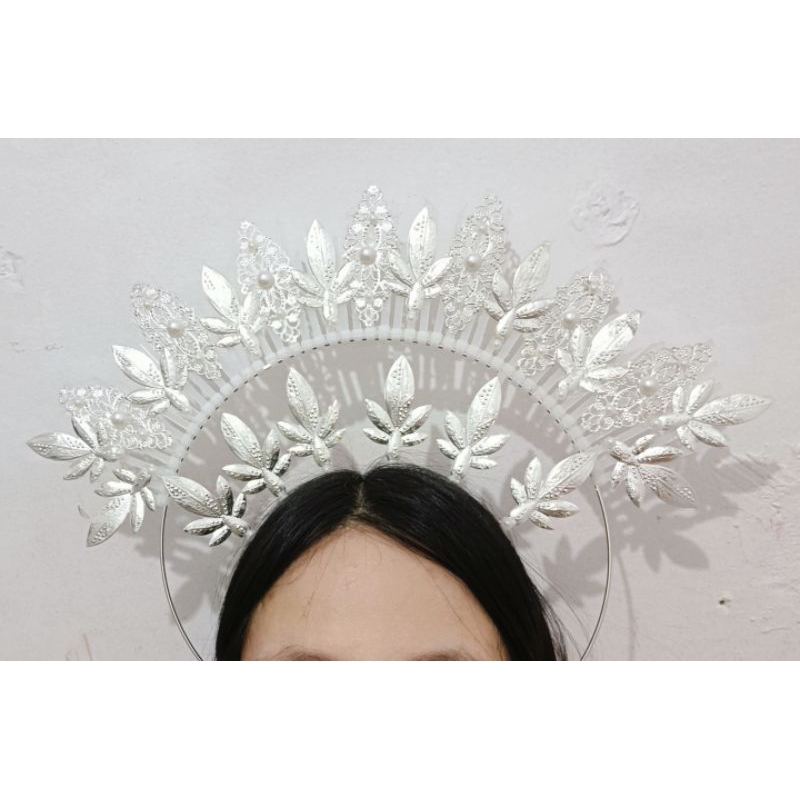 crown headpiece, halo crown, headdress, saint headdress | Shopee ...