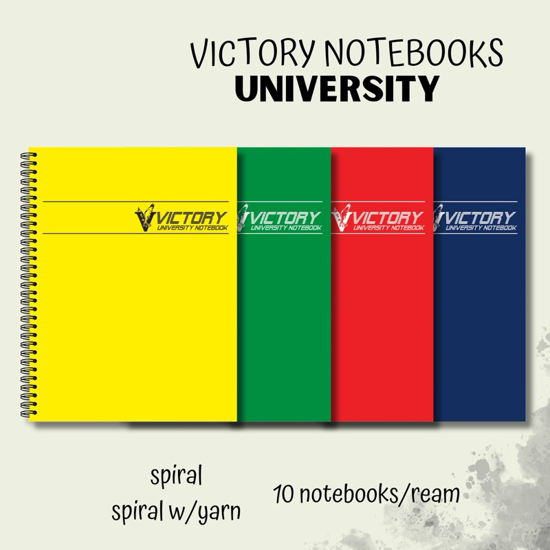 Victory University Big Notebook, 10pcs per pack | Shopee Philippines