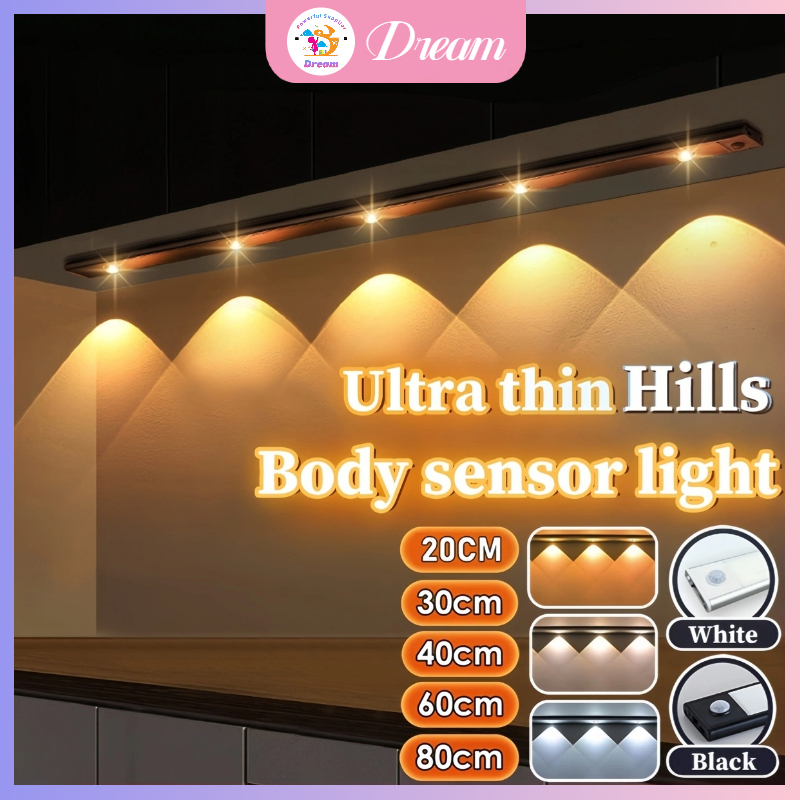 Ceiling Light Dimmable Sensor Light Cabinet Light Rechargeable LED ...