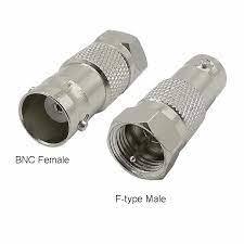 BNC Female to F Type Male Coax Coaxial Cable Connector Adapter Converter | Shopee Philippines
