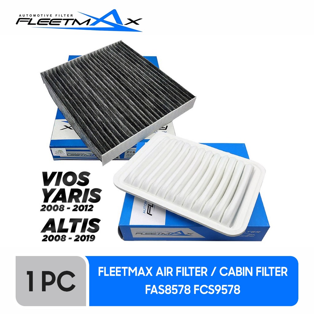 Fleetmax Set Air And Cabin Filter Set For Toyota Vios / Yaris / Corolla ...