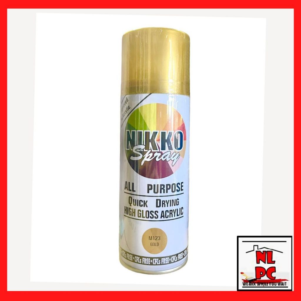 NIKKO METALLIC GOLD Spray Paint 400cc | Shopee Philippines