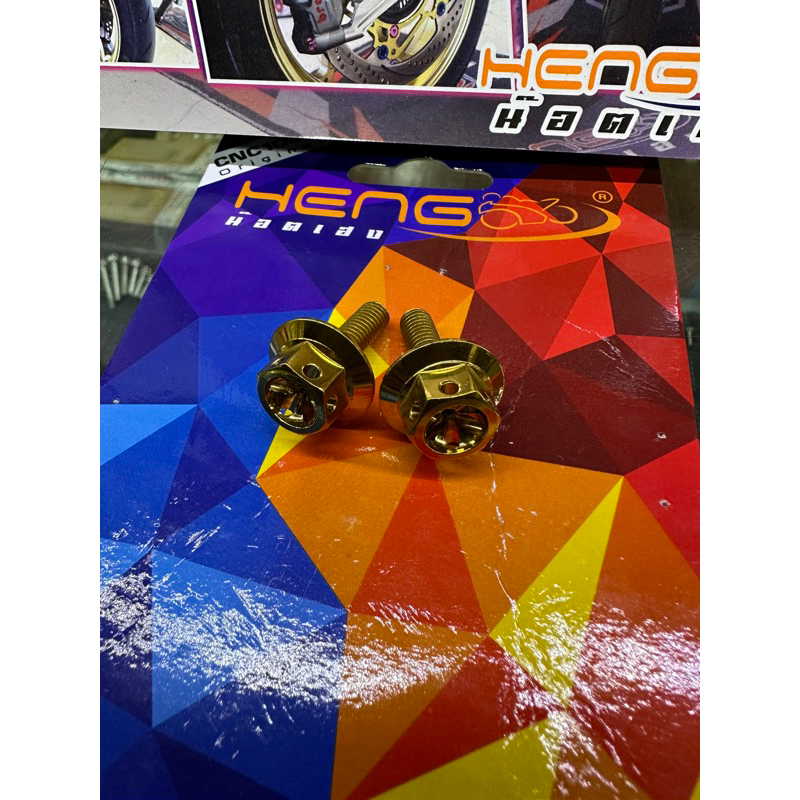 HENG Original Heat guard bolts for CLICK/BEAT/ADV/PCX/JVT PIPE (pair ...