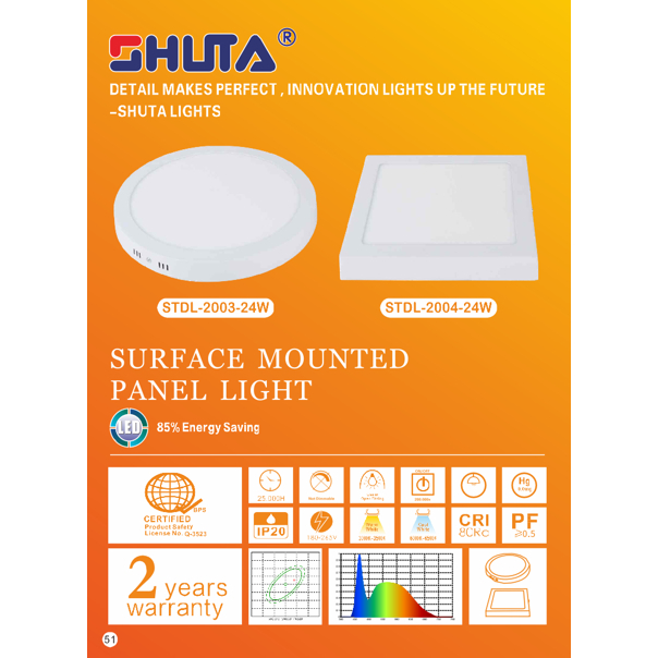 SHUTA ELECTRICAL SURFACE MOUNTED PANEL LIGHT | Shopee Philippines