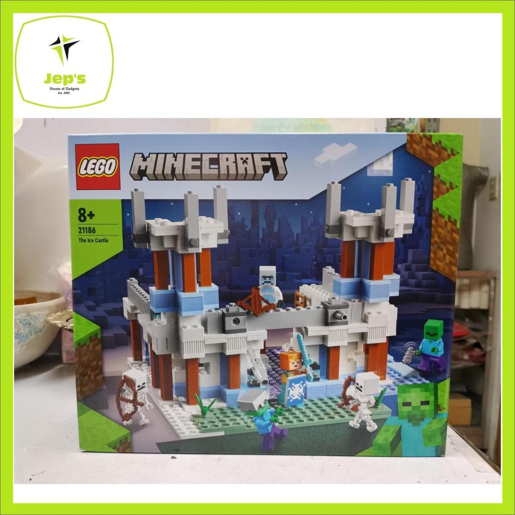 Lego Minecraft 21186 The Ice Castle (2022) | Shopee Philippines