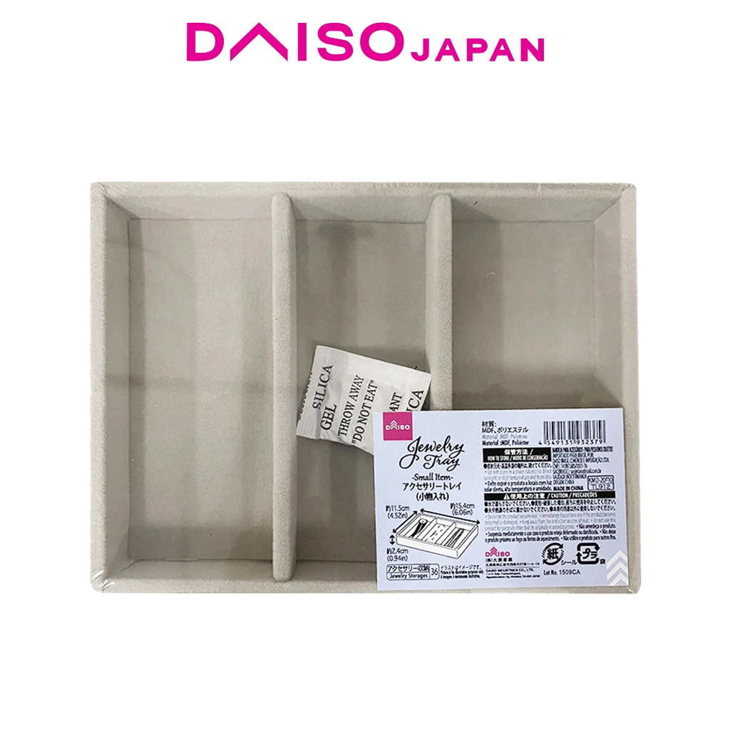 Daiso Small Jewelry Holder Tray (3 compartment) | Shopee Philippines
