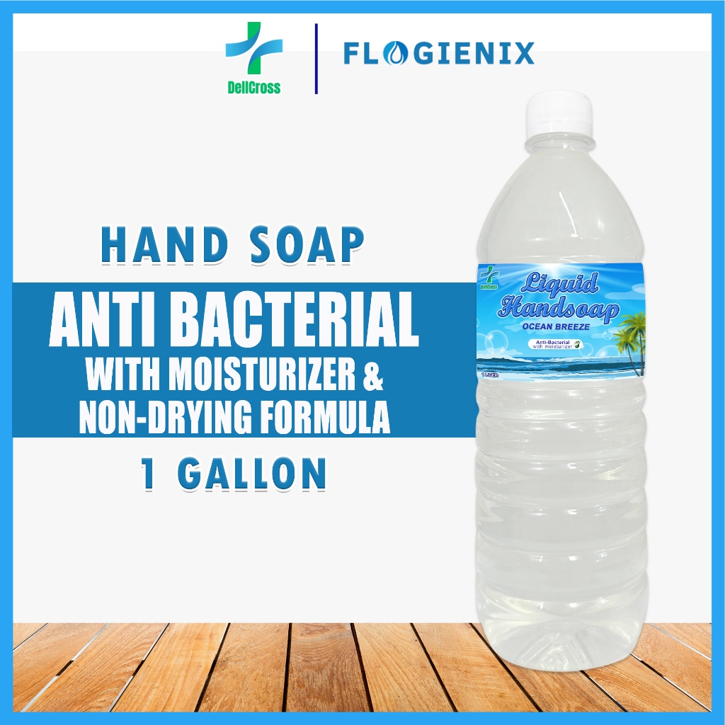 Dellcross Antibacterial Liquid Hand Soap Ocean Breeze - 1 Liter ...