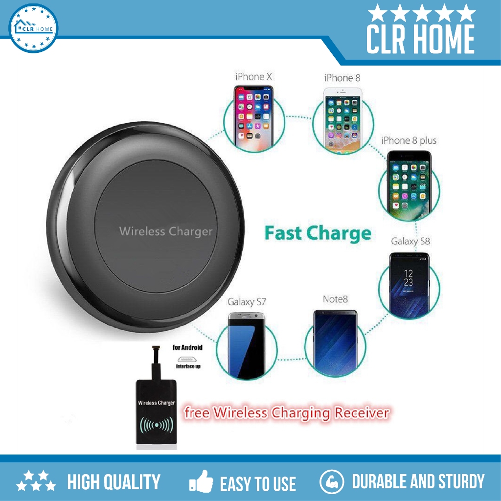 Wireless charger free wireless charging receiver | Shopee Philippines