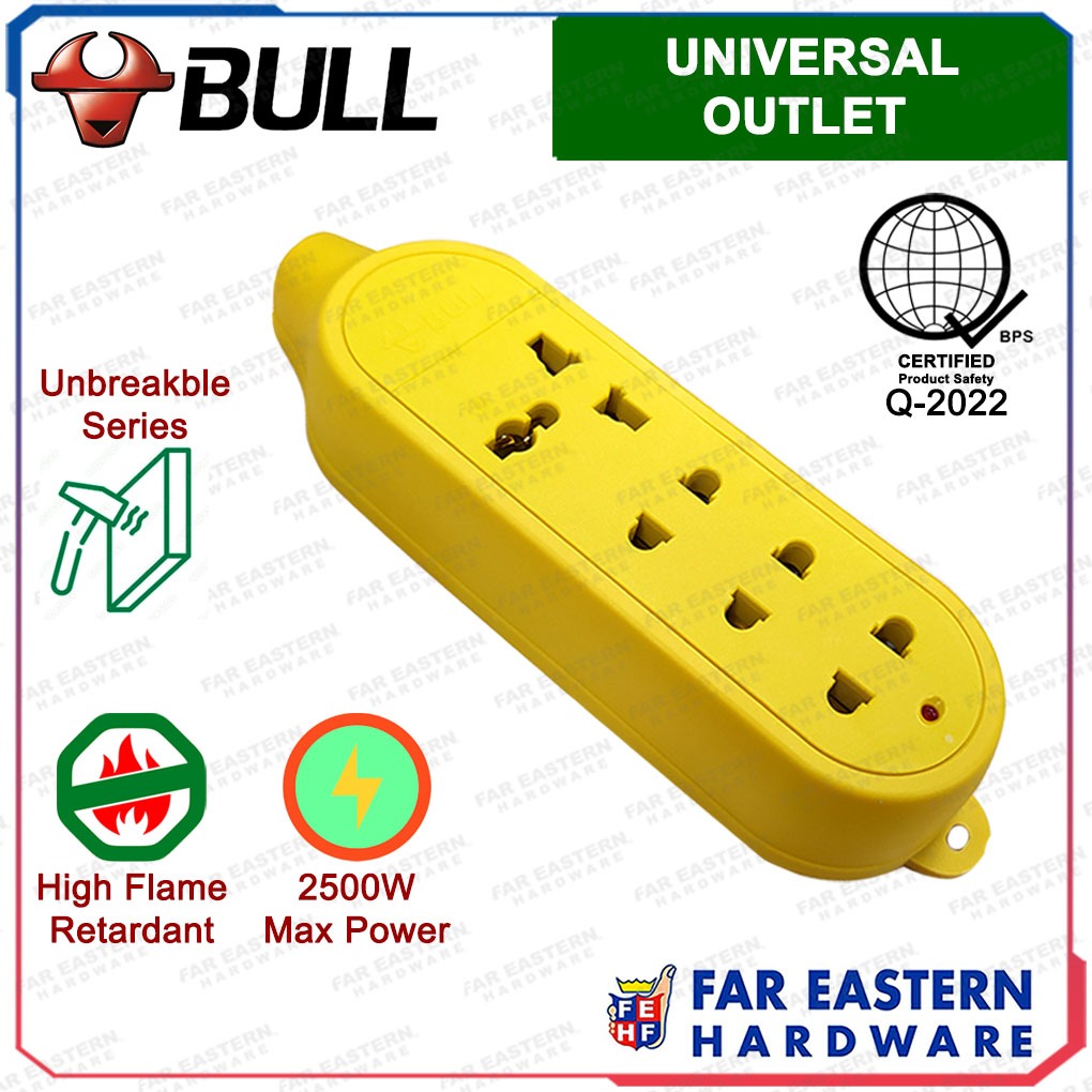 BULL Universal Outlet Electrical Socket Unbreakable Series C5 GNTP ...