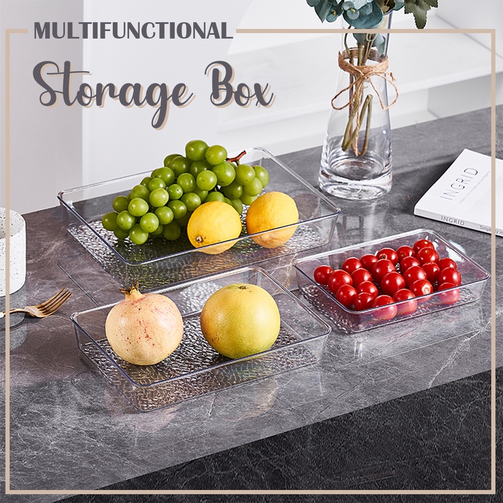 Fruits Snack Dessert Plate Party Display Storage Clear Plastic Serving ...