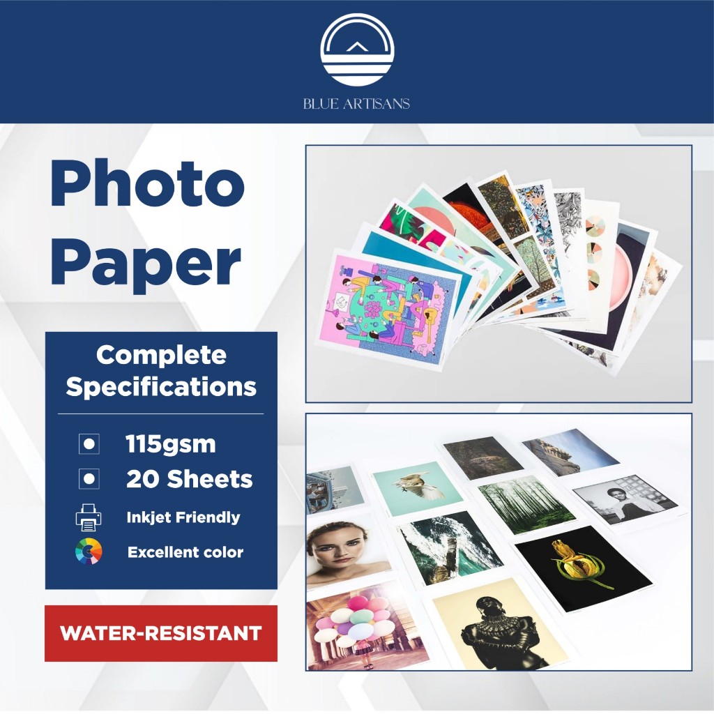 A4 Photo Sticker Paper Self-Adhesive Waterproof-resistant Glossy ...