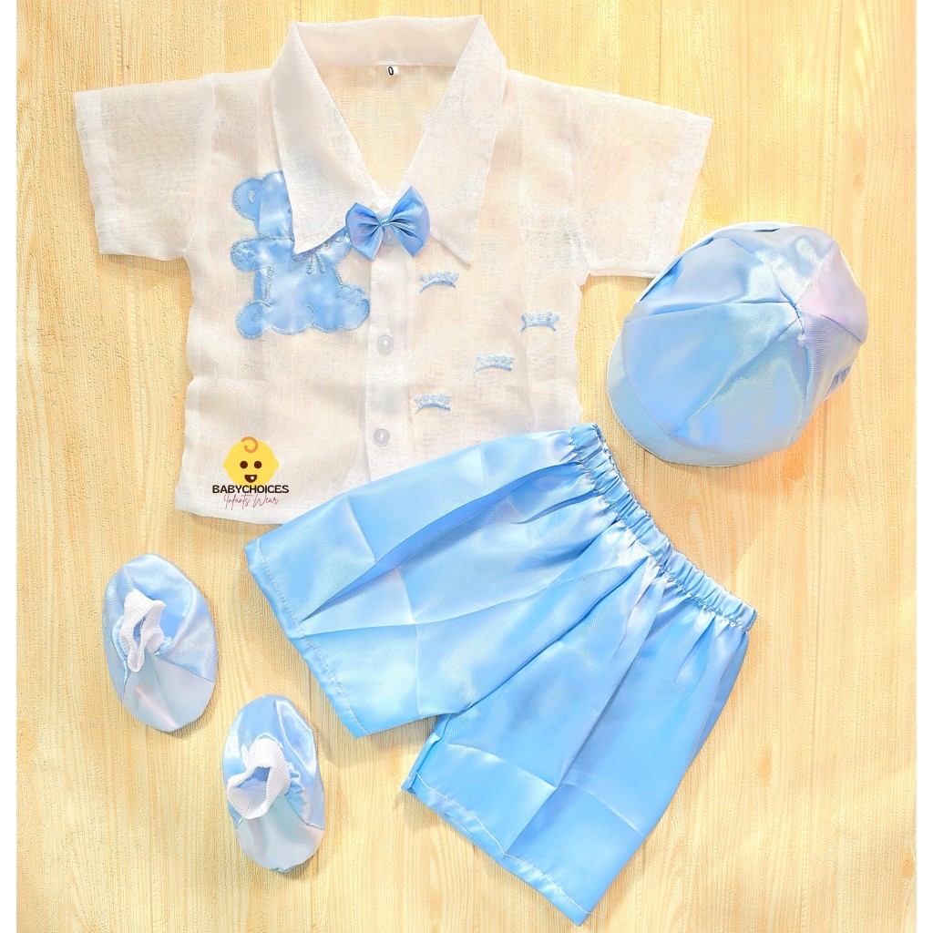 Pang Binyag Barong Baptismal For Boy Christening | Shopee Philippines