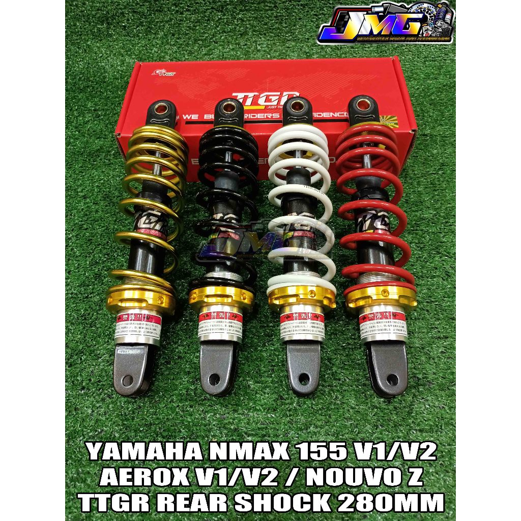 YAMAHA NMAX 155 V1/V2 / AEROX 155 V1/V2 / NOUVO Z TTGR REAR SHOCK 280MM | Shopee Philippines
