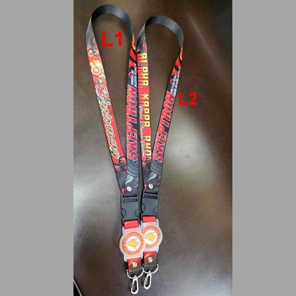 Alpha Kappa Rho AKP Akhro Skeptron ID Lace Lanyard Lan Yard Neck Strap ...