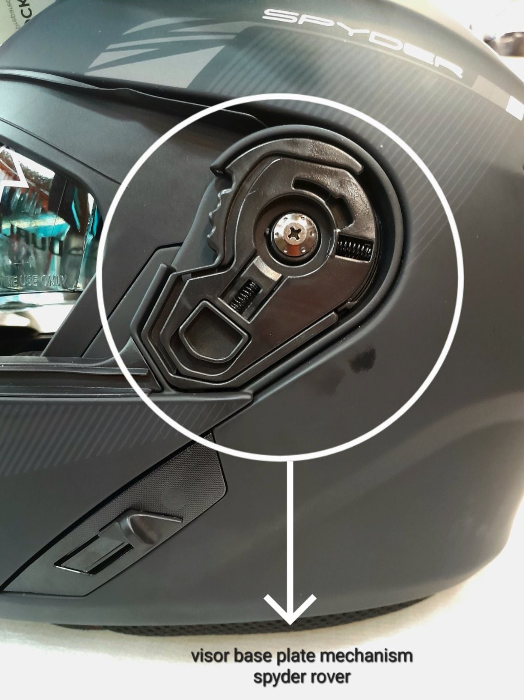 Spyder Rover / Force Visor Base Plate Spare Mechanism Compatible Spyder ...