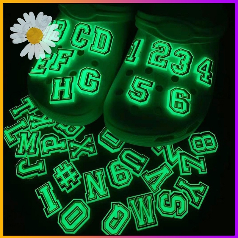 Luminous Letter Number Jibbitz for Crocs Accessories Crocs Crocs for ...