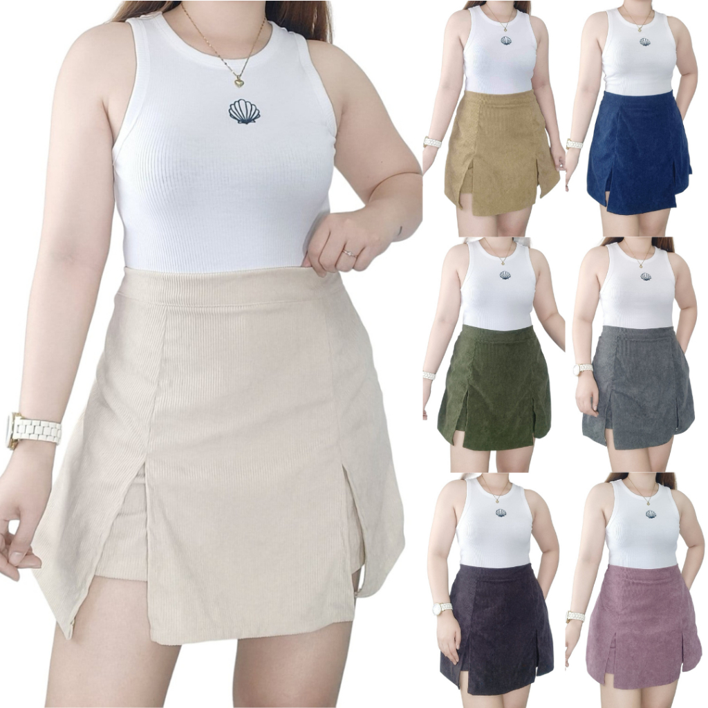 GC High Waist Corduroy Macarena Skort for Women | Trendy Corlduroy ...