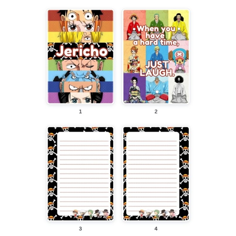 One Piece Theme Mini Notebook / Tickler (Personalized) | Shopee Philippines