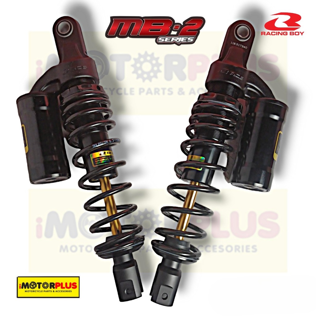 RCB DUAL ABSORBER MB-2 SERIES NMAX V1 330mm [G-BK] BLACK/GOLD | Shopee ...