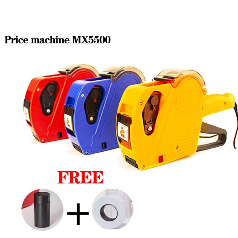 MX-5500 Price Tag Gun Price Labeller With Labels ( Free ink roll and ...