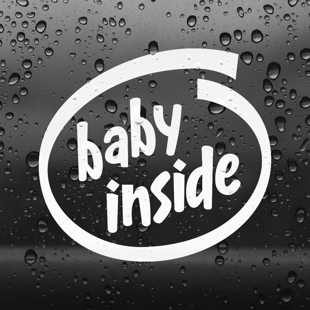 Baby inside car sticker / cutout vinyl | Shopee Philippines