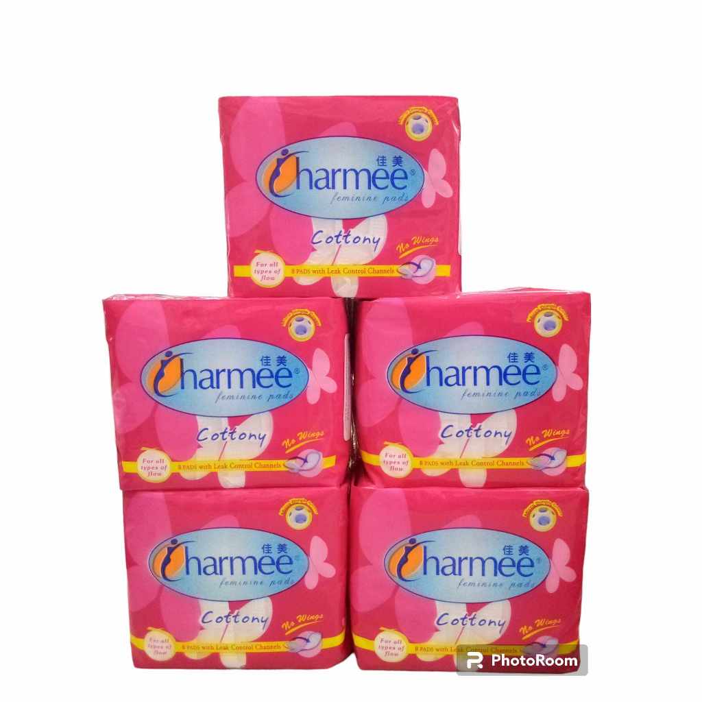 Charmee Napkin Without Wings 8 Pads (5pack) | Shopee Philippines