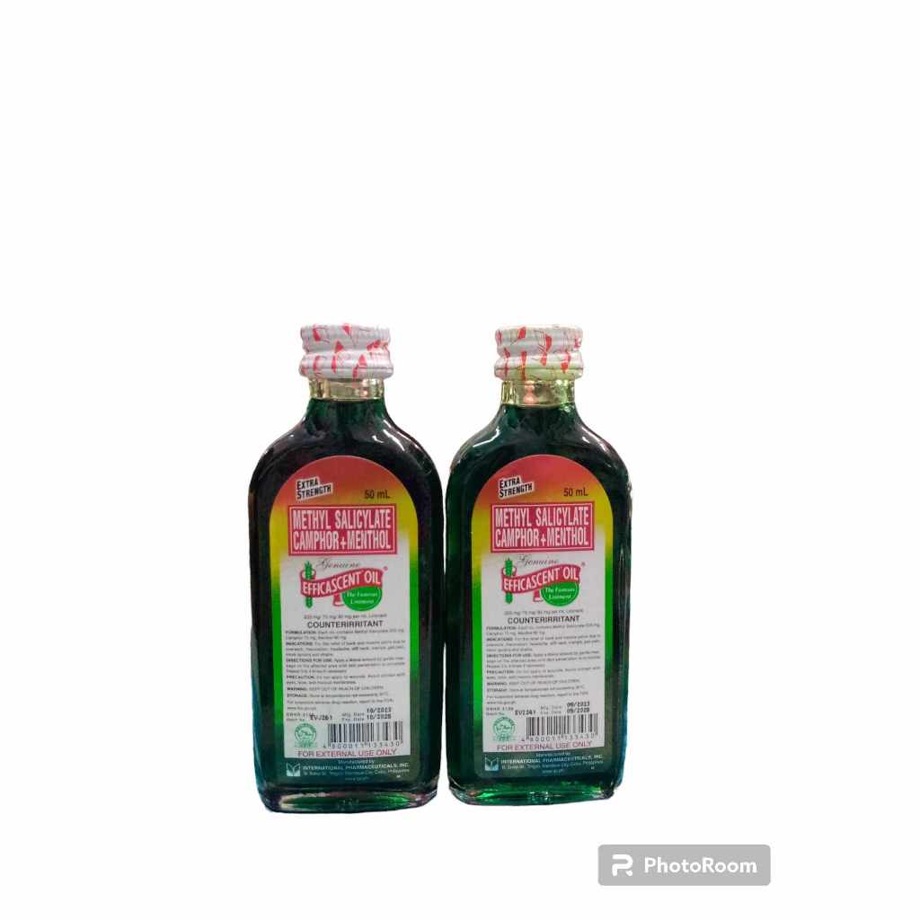 Efficascent Oil Extra Strength 50ml (2Bottles) | Shopee Philippines