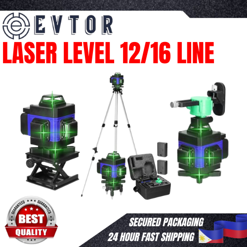 Evtor 12/16 Line Laser Level Meter laveling tool laser measure ...