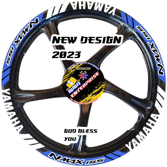 YAMAHA NMAX 155 NEW DESIGN DECAL MAG STICKER PRINTED BY MMA ENTERPRISE ...
