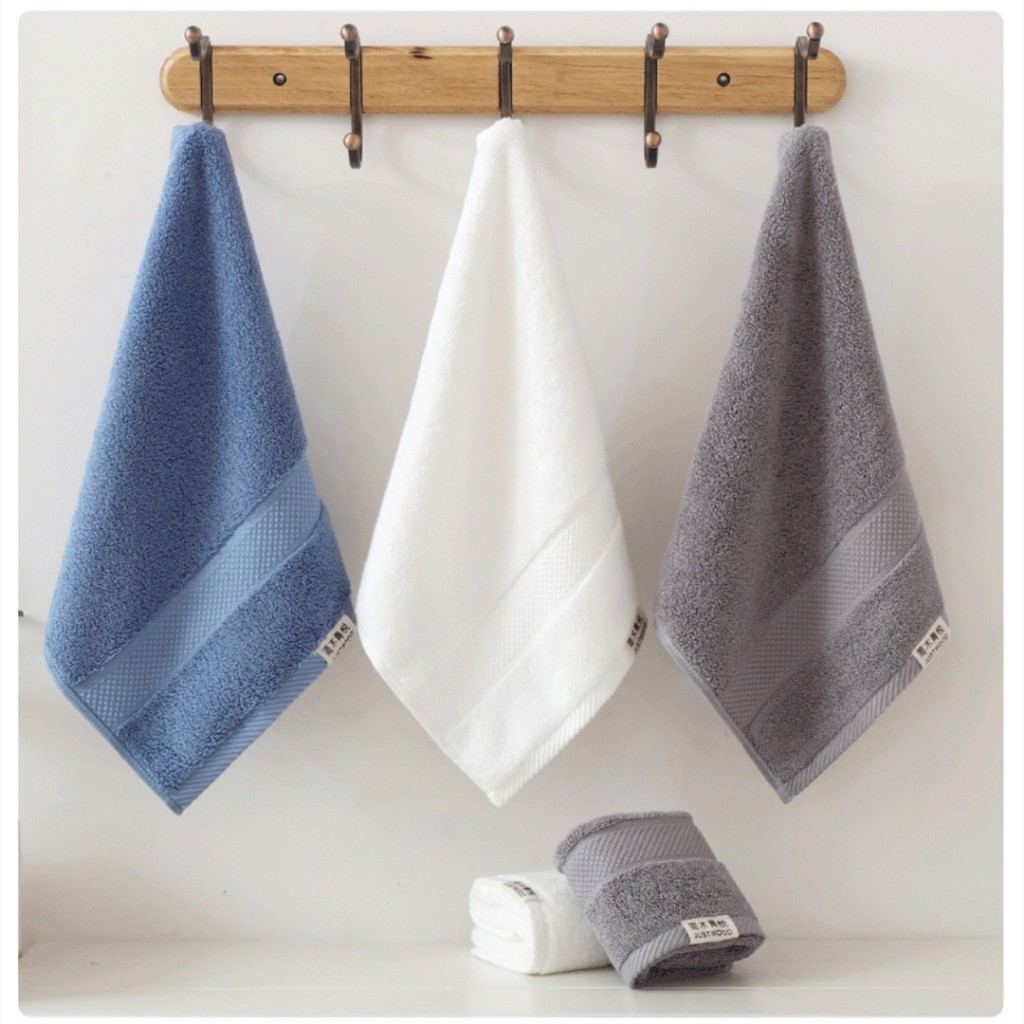 34CM Pure Cotton Square Towel Face towel Back towel, Bath towel Sweat ...