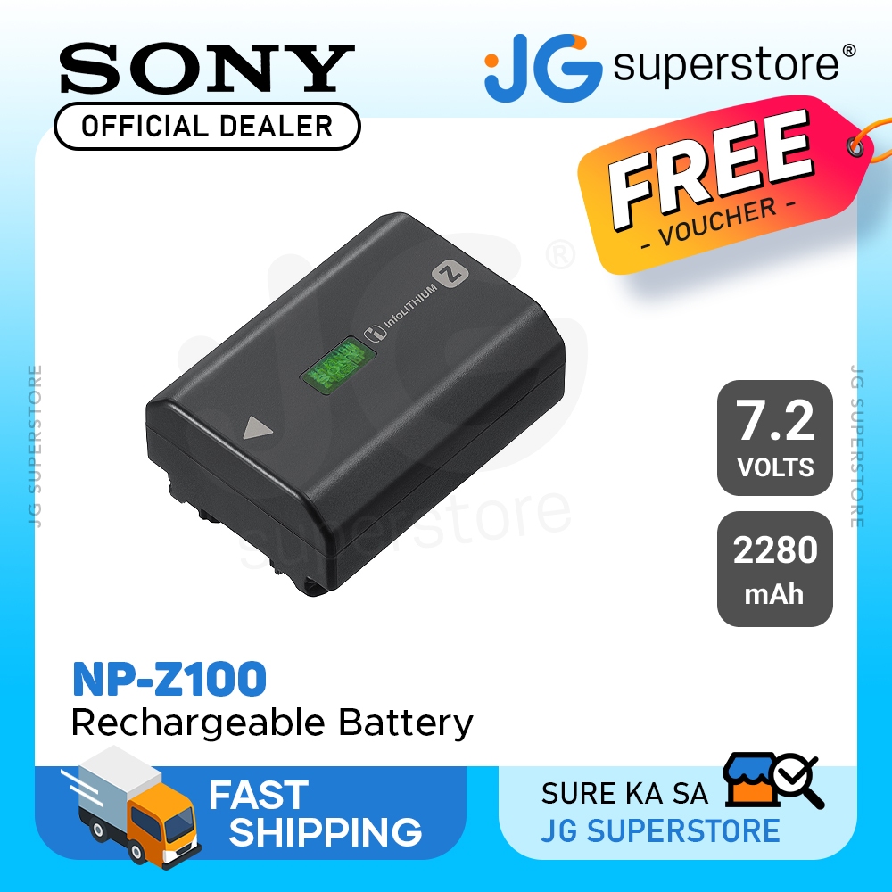 Sony NP-FZ100 Battery 7.2V 2280mAh for Sony Alpha and Other Select Sony Mirrorless Camera ...
