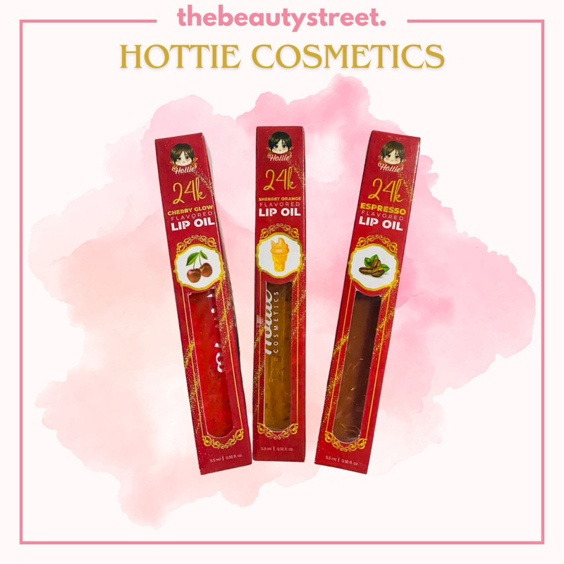 Hottie Cosmetics 24k Lip Oil Cherry Glow Espresso Orange Sherbet Shopee Philippines