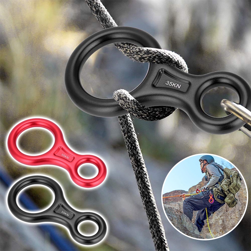 Climbing Rappel 8 Ring 8 Aluminum Descender Rappel Ring Rock Climbing ...